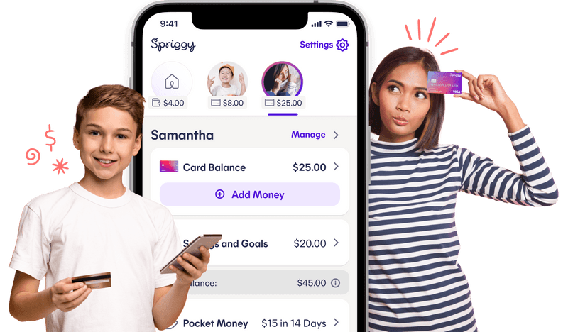 Australia's favourite pocket money app and card - Spriggy
