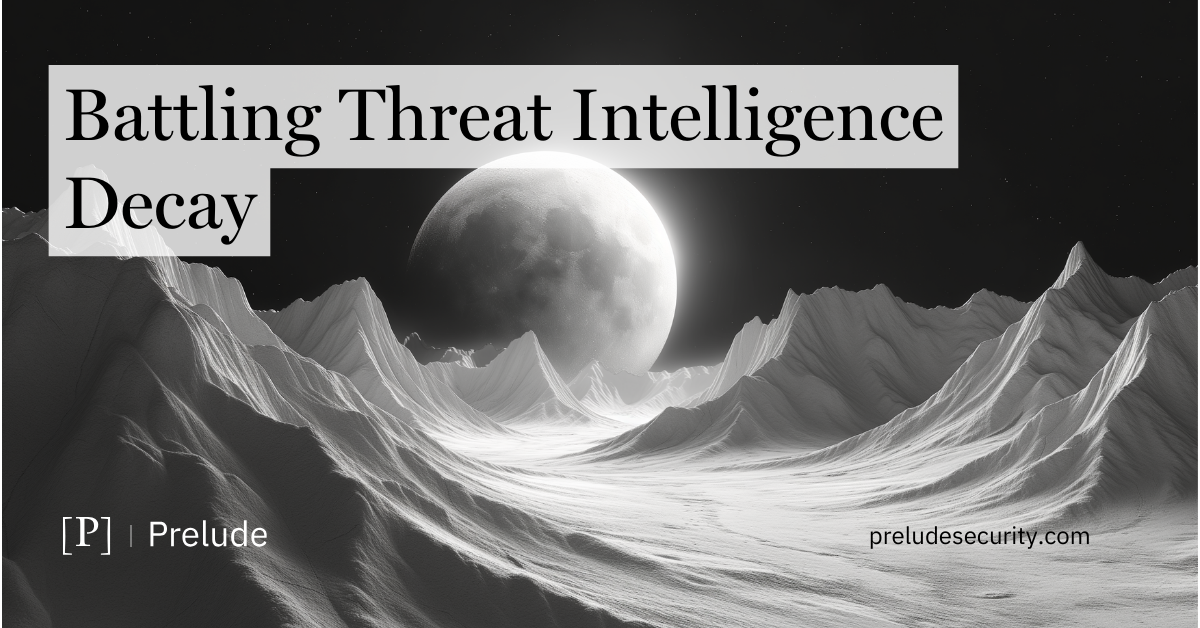 Battling Threat Intelligence Decay | Prelude