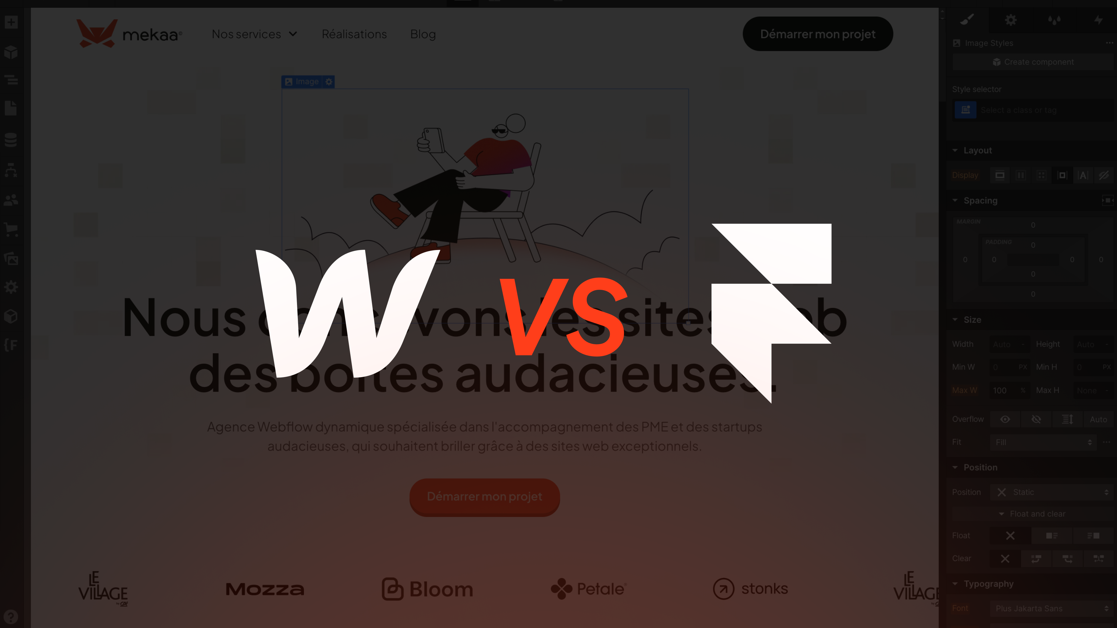 Webflow VS Framer : Comparaison de deux outils de conception
