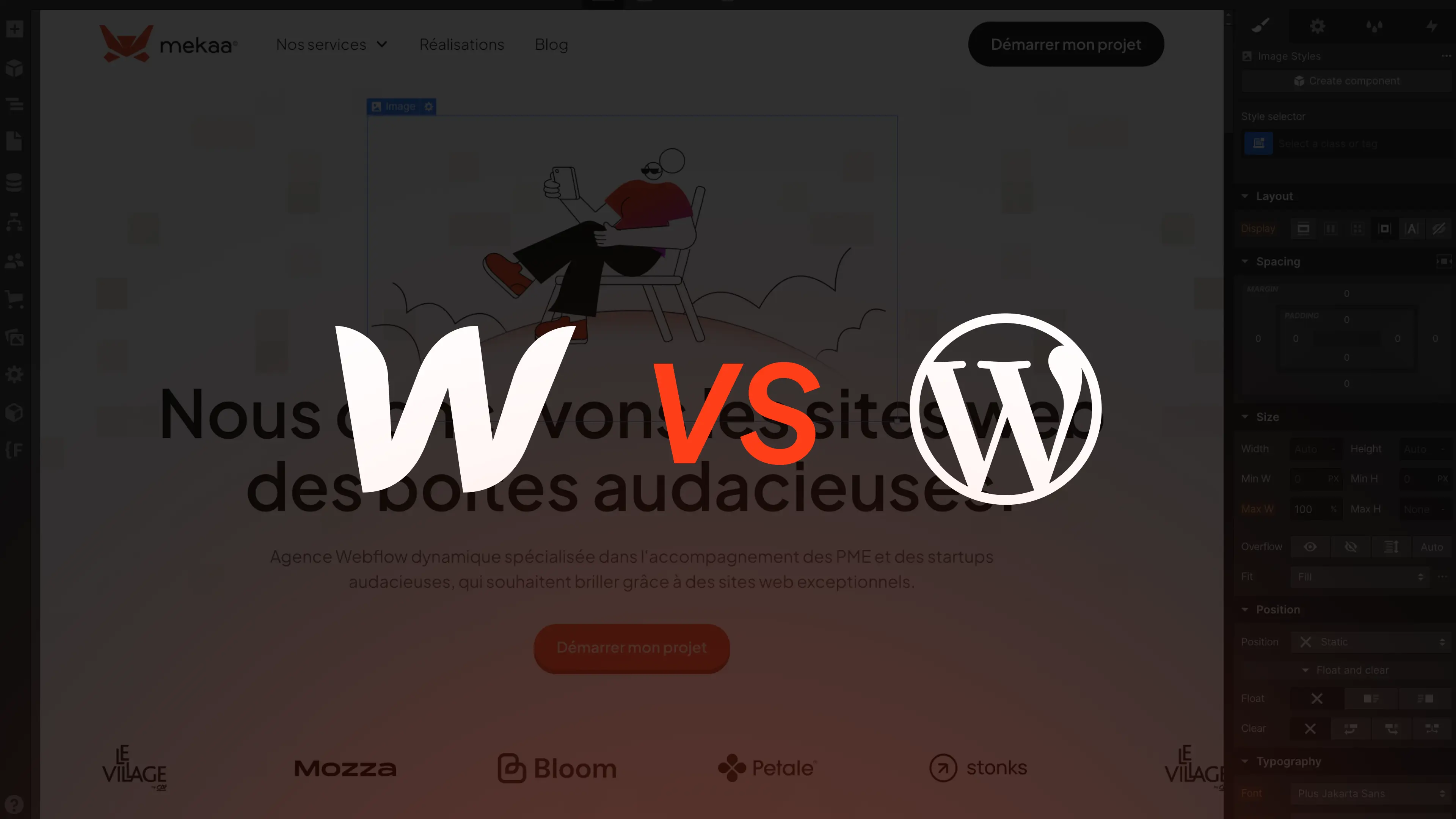 Webflow vs WordPress : Quelle plateforme choisir en 2023