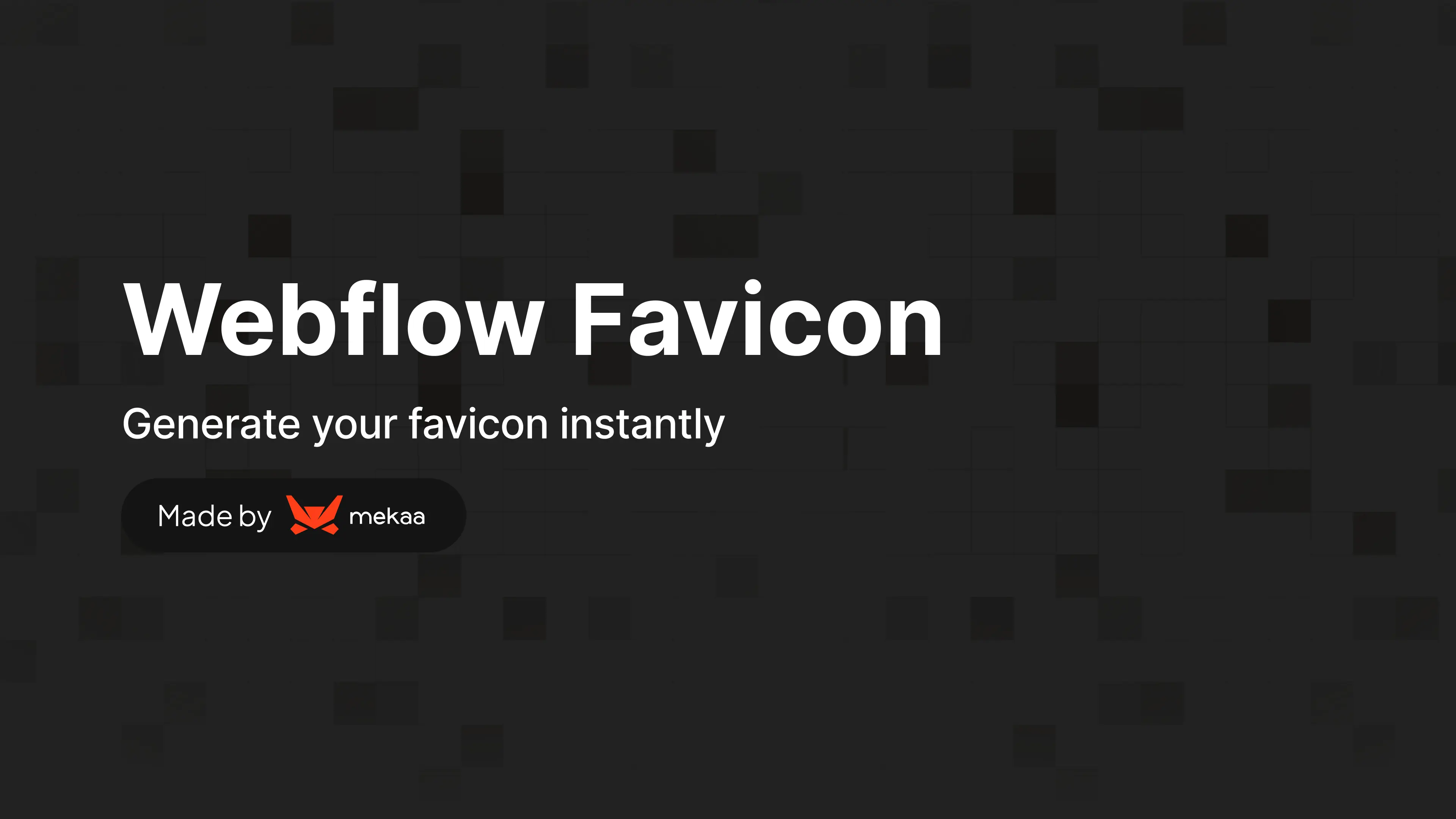 Webflow favicon - Présentation du plugin Figma
