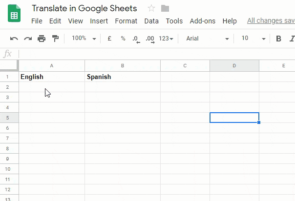 An overview of using Google Sheets for translation project management