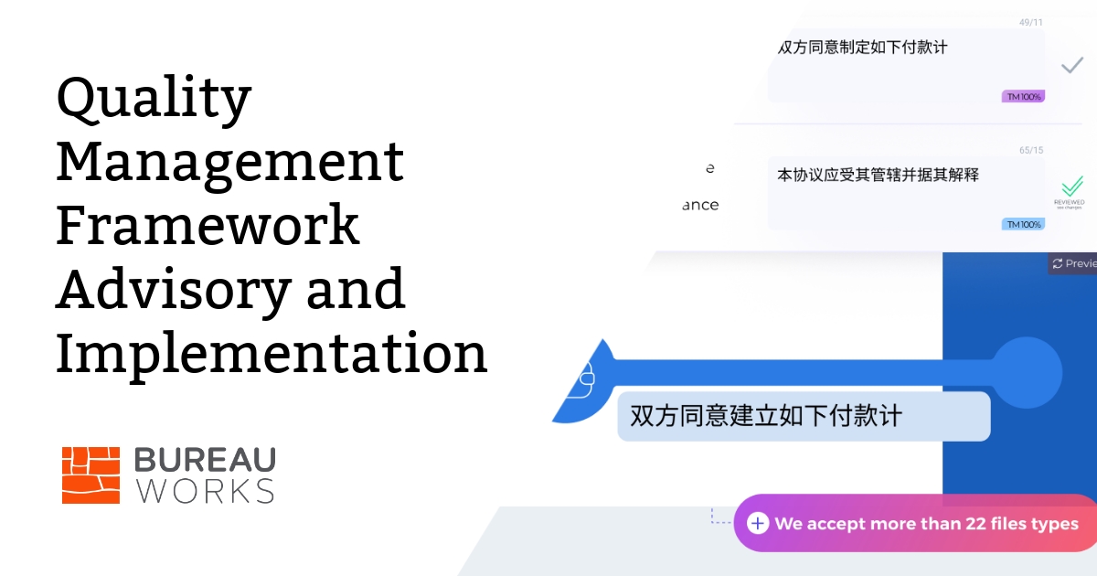 Quality Management Framework Advisory and Implementation