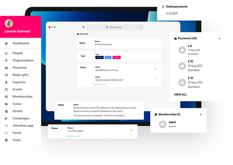 Beacon CRM | Transform how your charity works