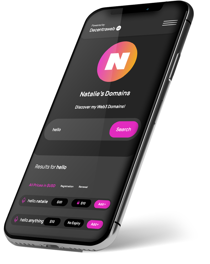 Update : Web3 Domain Registrar Pages for Web3 TLDs