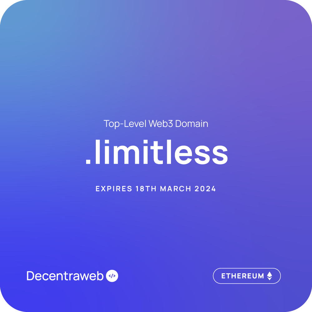Decentraweb | #1 Web3 TLD Provider. Powering Web3 Domains