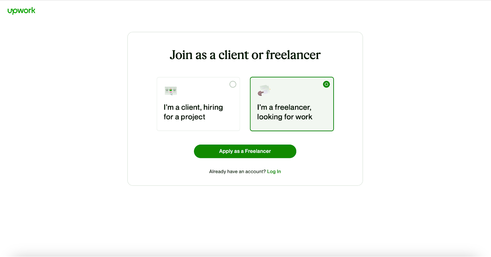How to become a registered freelancer on Upwork