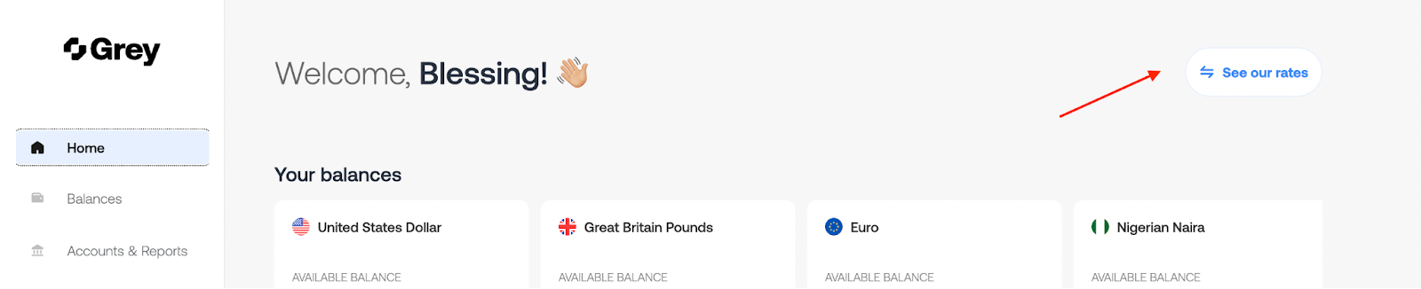 Track Our Exchange Rates on Grey with the New Rates Page