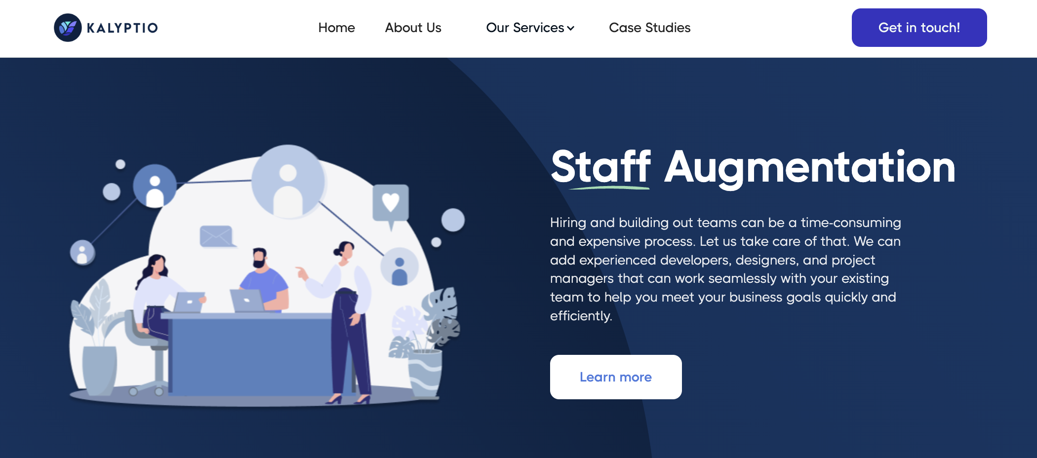 Staff Augmentation Services - Extend Your Team with Kalyptio