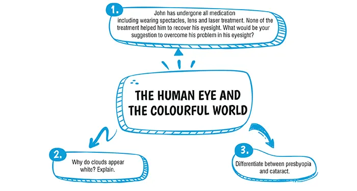Human Eye And Colourful World Important Questions for CBSE Class 10 ...