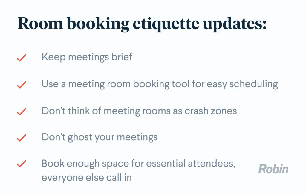 Conference Room Setup Checklist The Post Pandemic Office Robin Conference Room Setup Checklist The Post Pandemic Office Robin