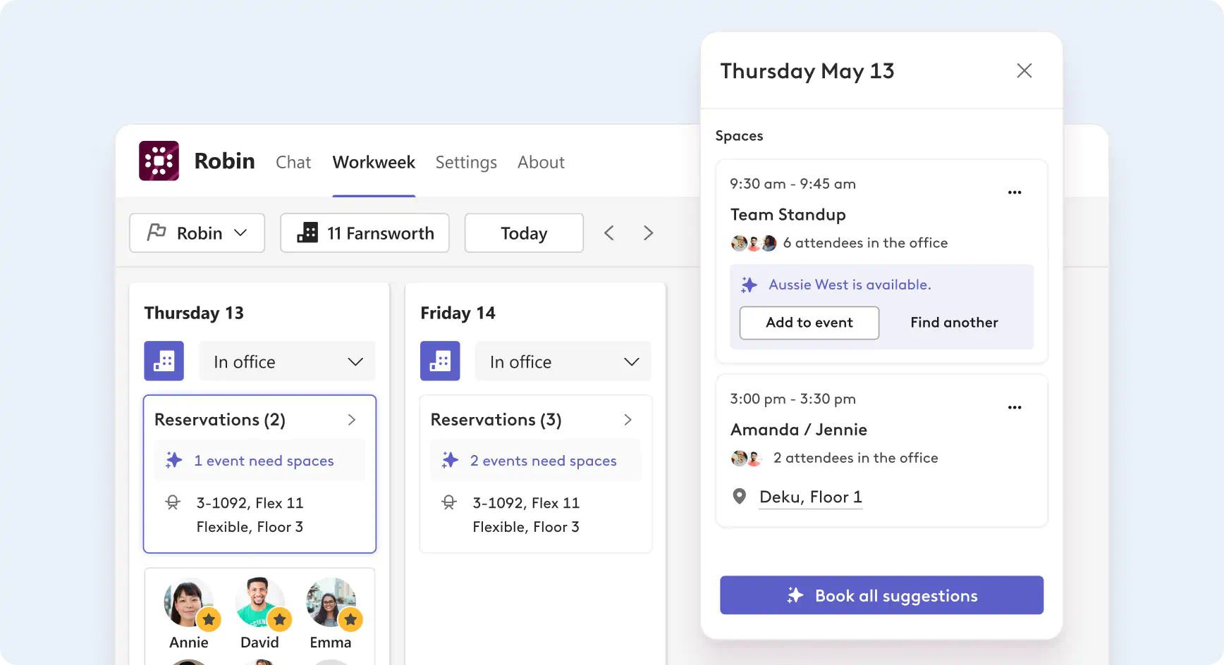 Desk Booking and Space Management with Microsoft Teams | Robin