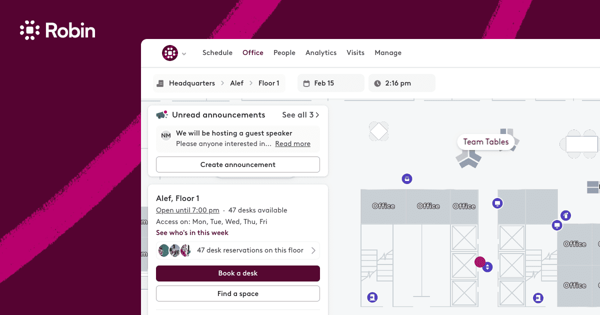 Room Booking Tour | Robin