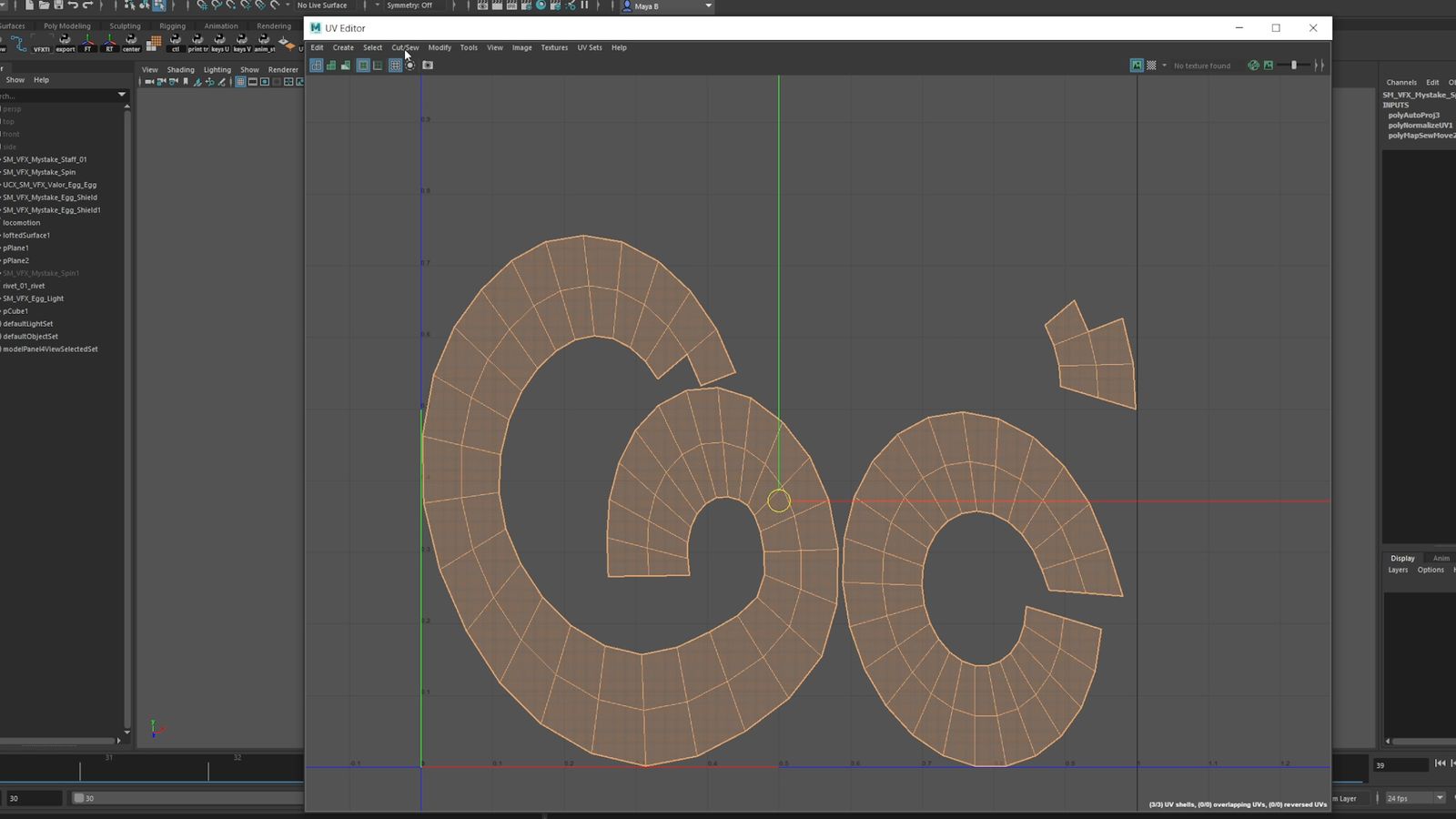 One Easy Trick for Creating UV Map Trail Meshes in Maya