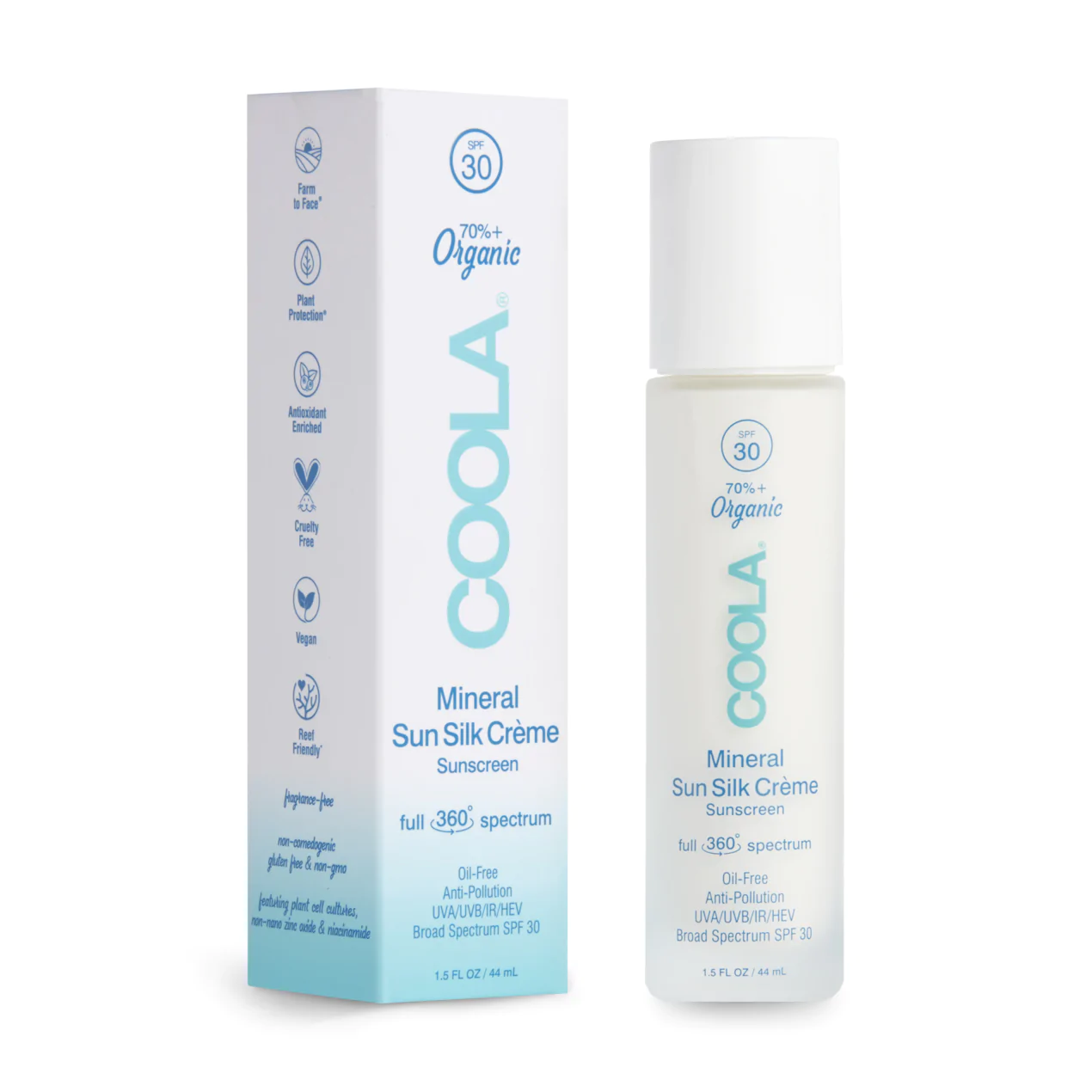 Coola Mineral Sun Silk Crème Organic Face Sunscreen SPF 30 at Renata's ...