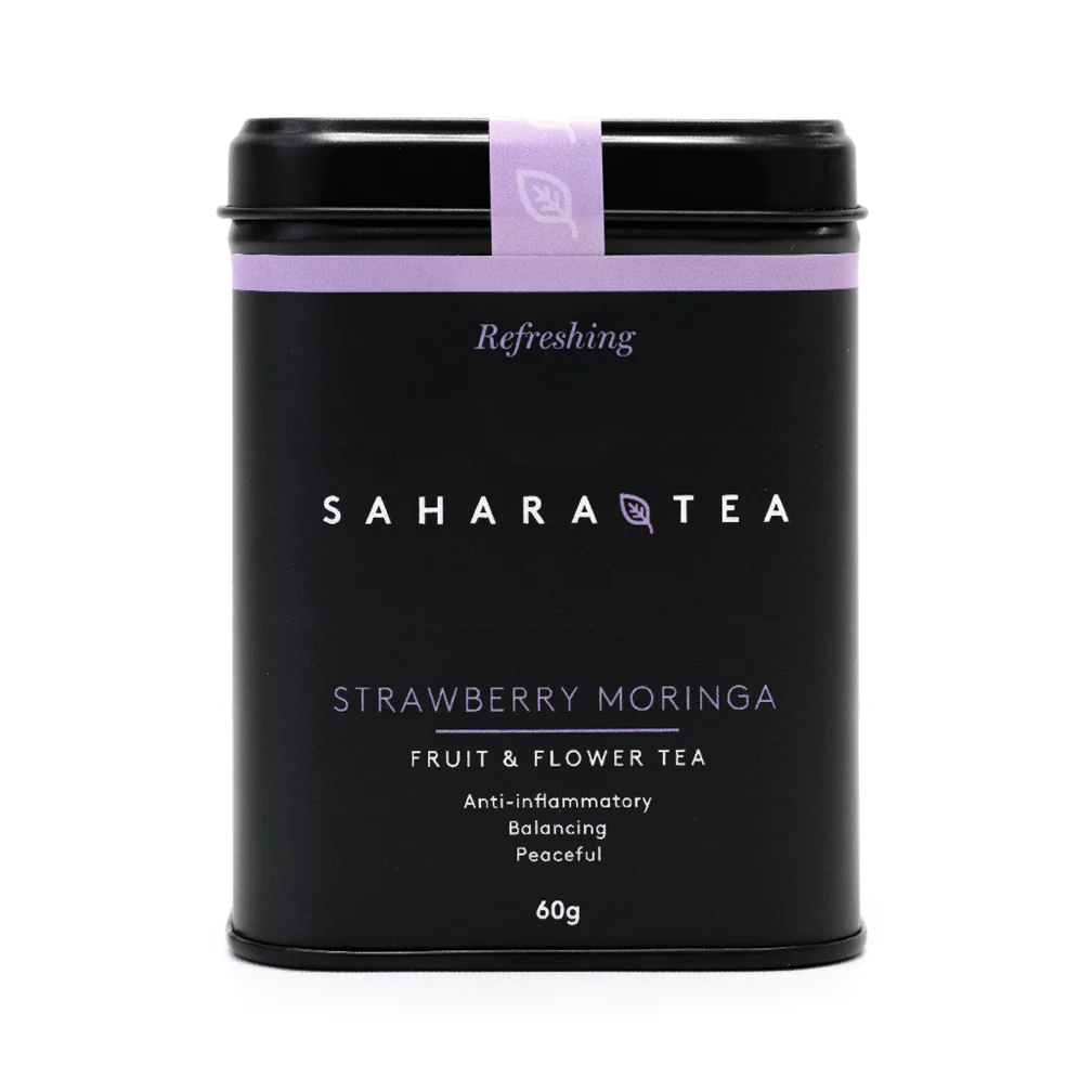 Sahara Tea - Strawberry Moringa at Renata's Organic Skincare