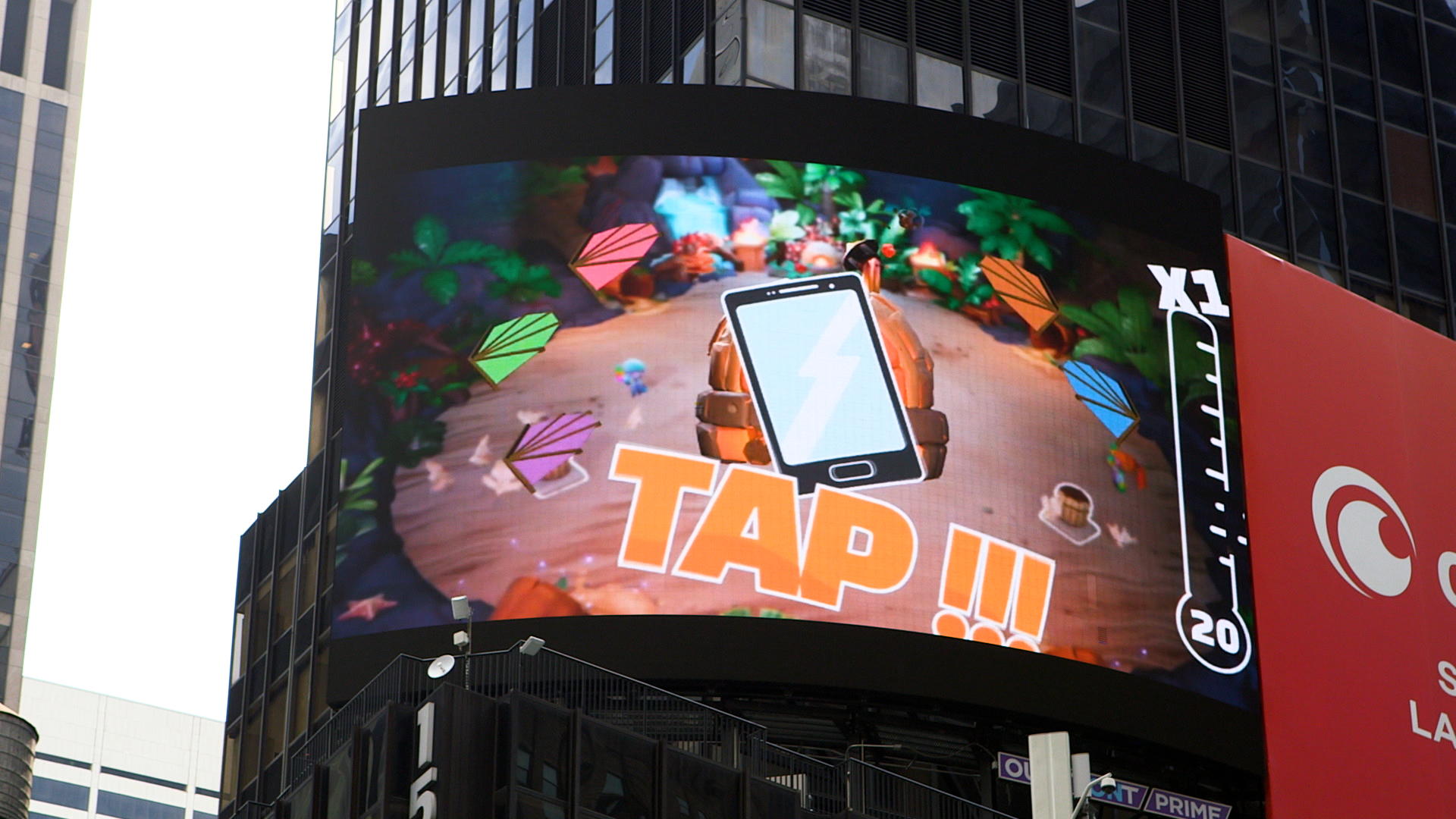 Turning a Times Square Billboard into an Interactive Game