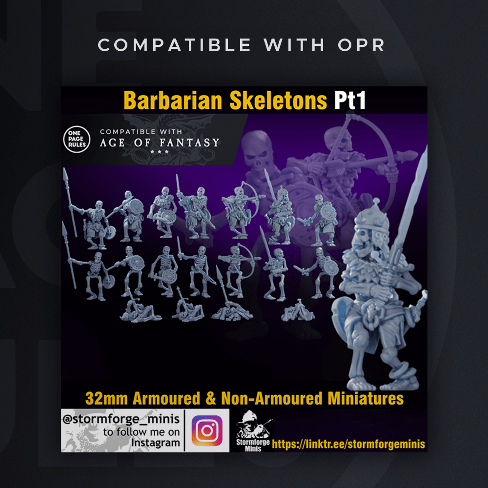 OPR News | Stormforge Minis - Now compatible with OPR: Oct 25, 2023