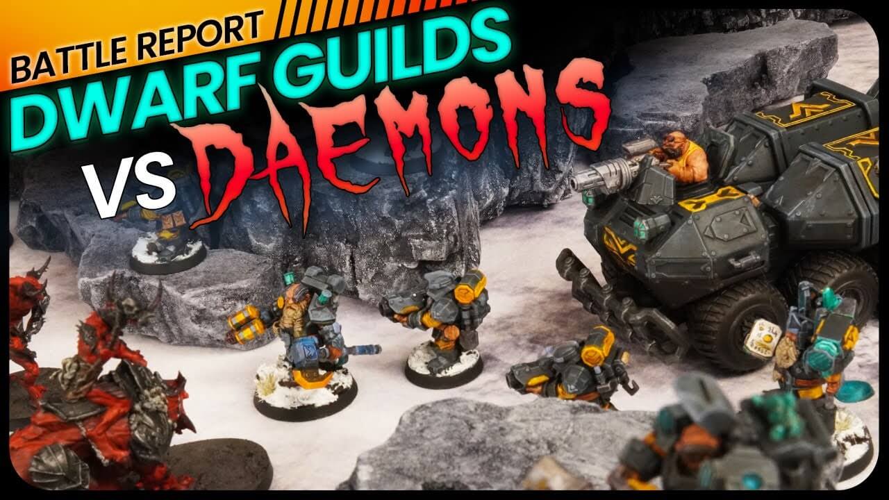 OPR News | DWARF GUILDS VS WAR DAEMONS (1000pts) - Grimdark Future Battle Report: Nov 22, 2023