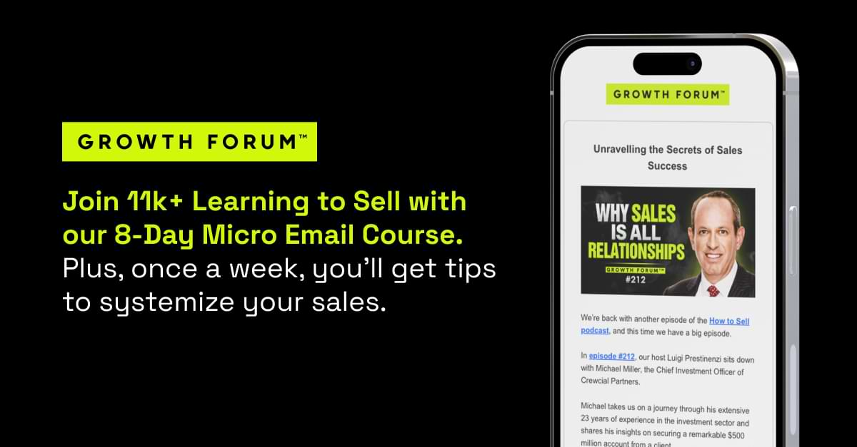 'How To Sell' Newsletter by Growth Forum