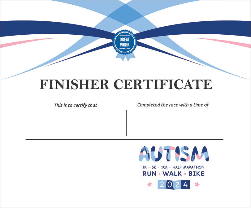 Autism Virtual Run/Walk/Bike | April 2-8, 2024