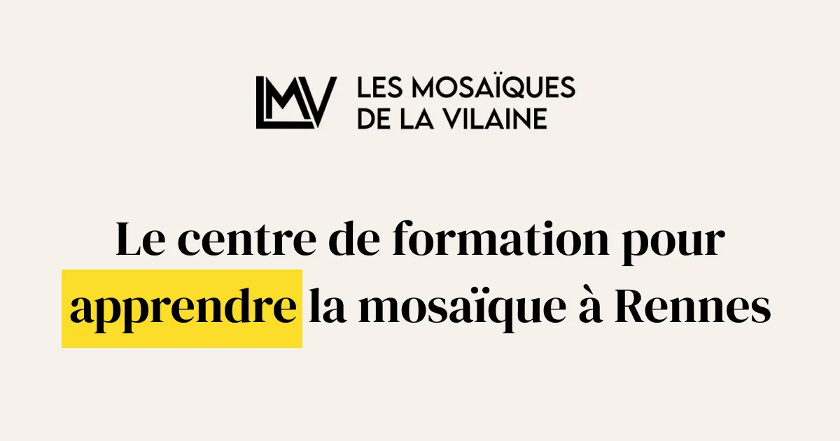 Découvrez nos mosaïques sur Rennes - Les Mosaïques de la Vilaine