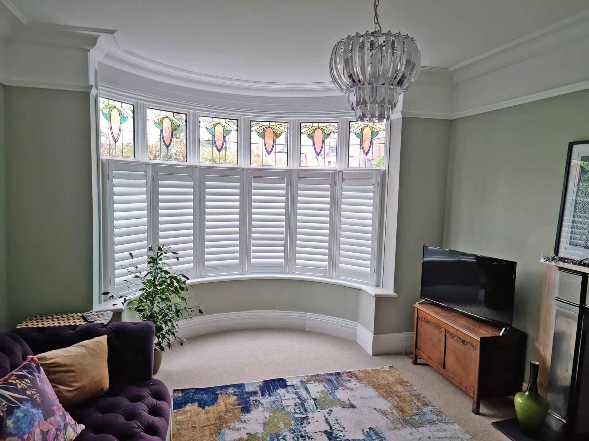 The Perfect Shutters for Bay Windows