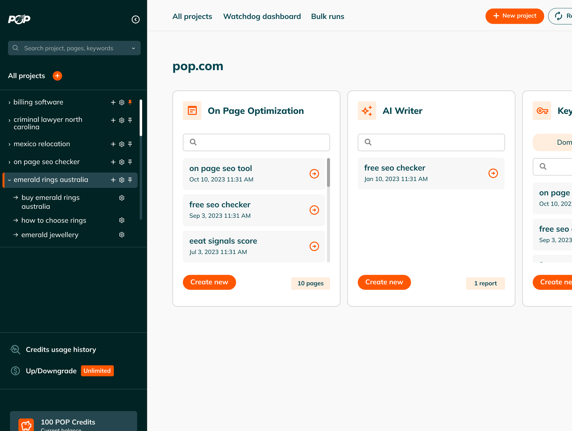 POP: On-Page SEO & Content Optimization Tool Suite