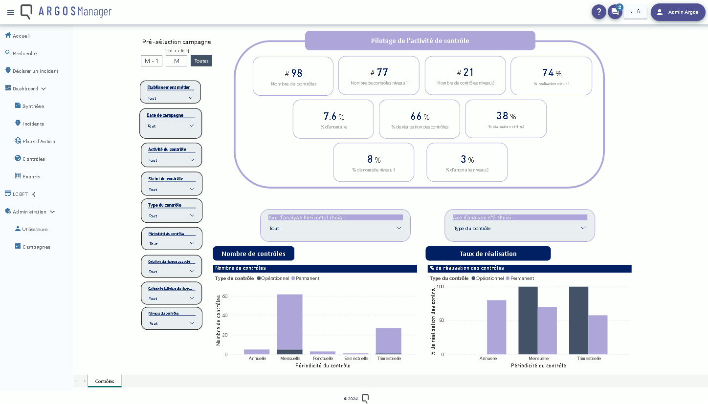 ARGOS Manager | Optimisez votre contrôle interne