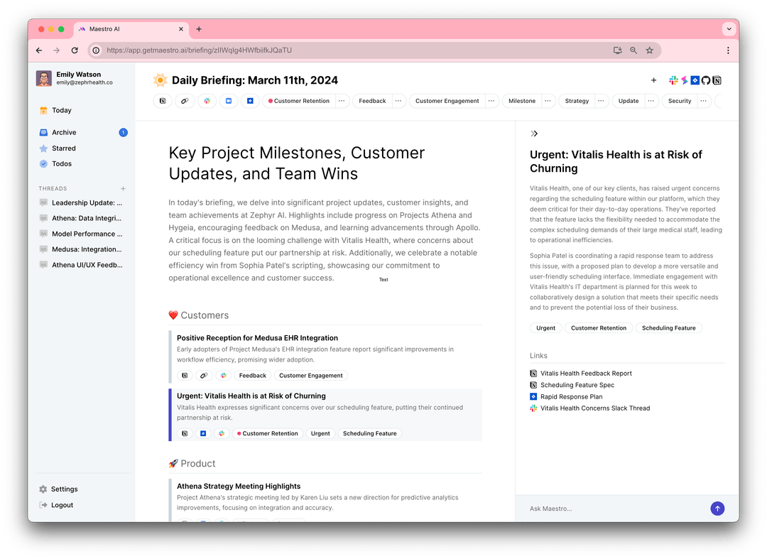 Maestro AI - Automated Engineering Management