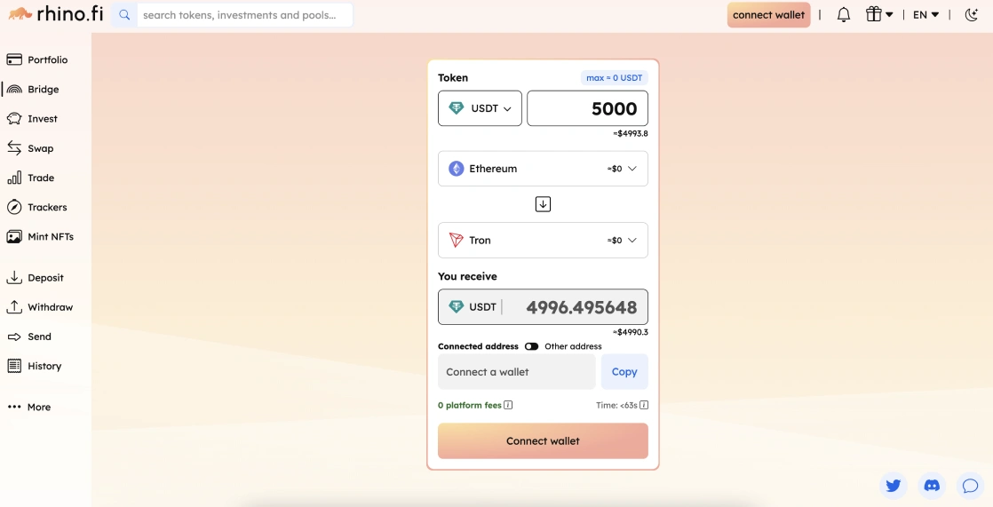 How to Bridge to Tron