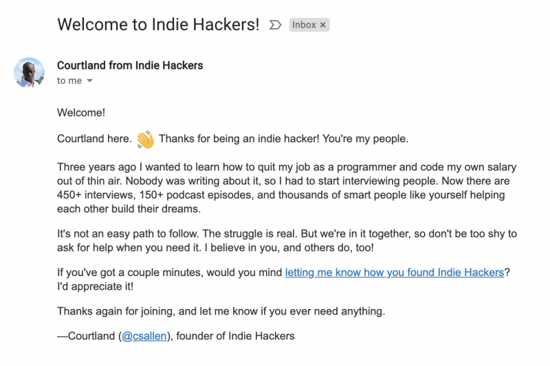 Unique Examples of Welcome Emails for Online Community