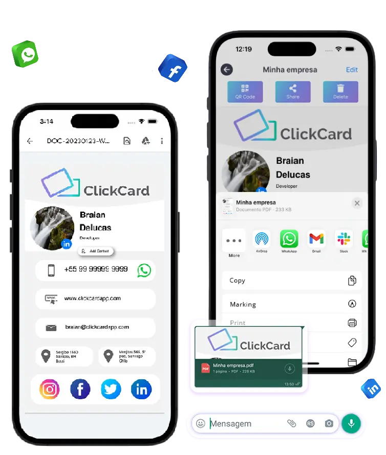 Digital Business Cards - ClickCard