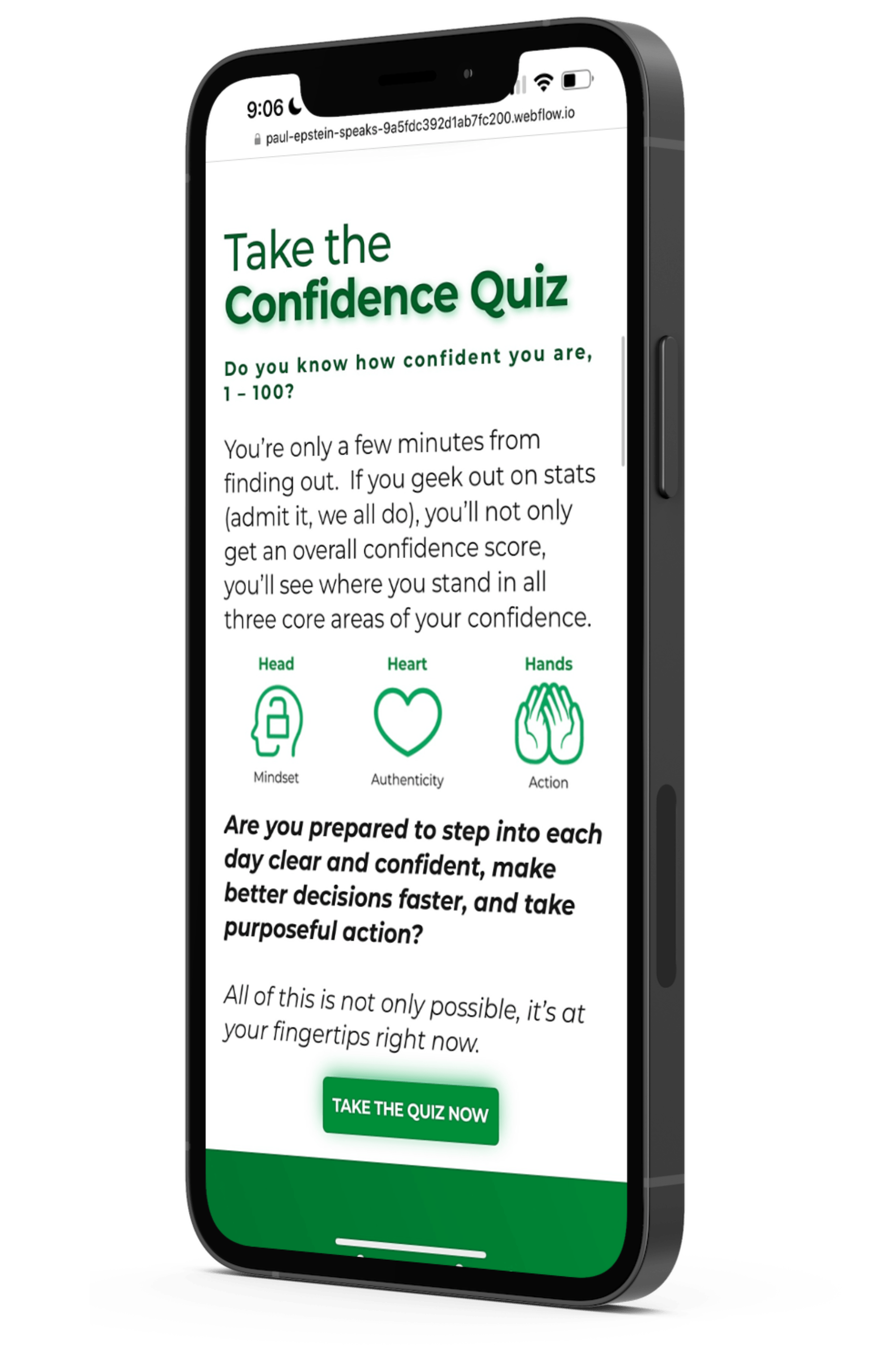 Confidence Quiz | Paul Epstein