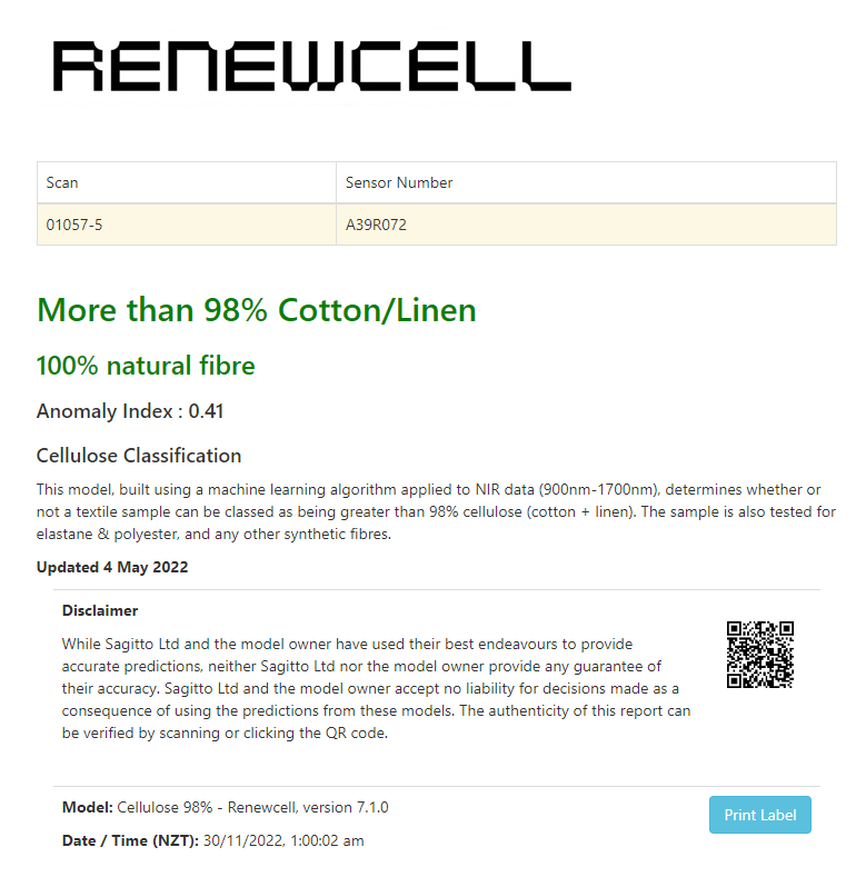 How Renewcell Uses NIR to test fibre composition of textiles