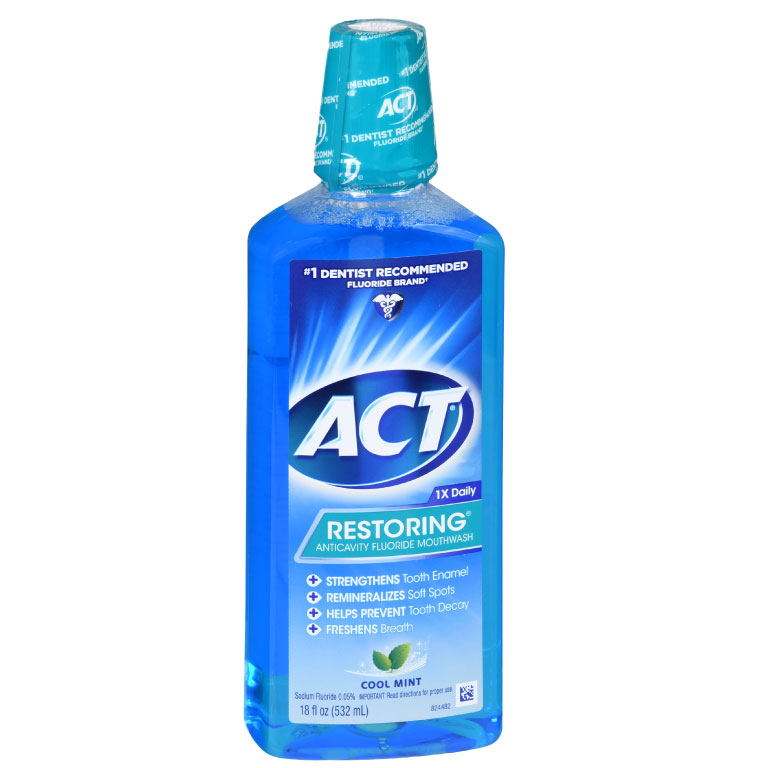 ACT® Restoring® Anticavity Fluoride Mouthwash Cool Mint