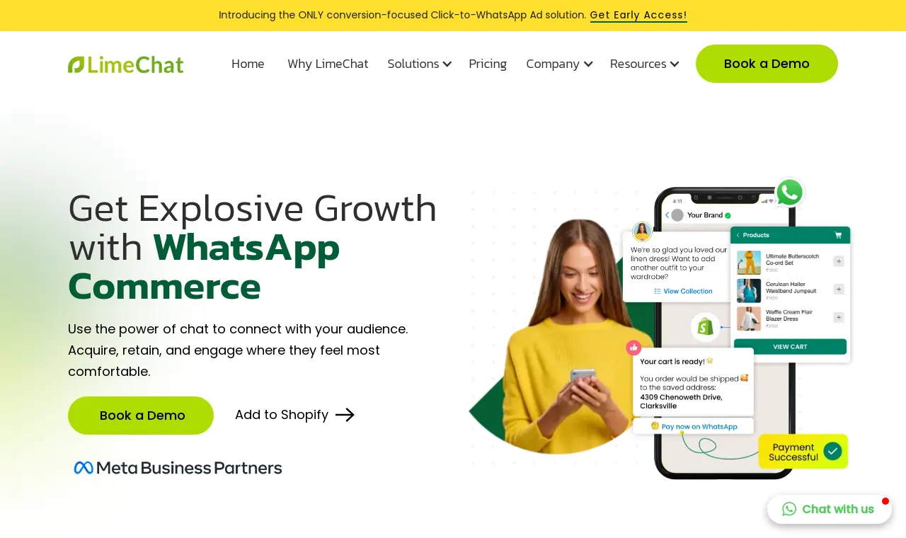 LimeChat | WhatsApp Commerce Platform for Businesses