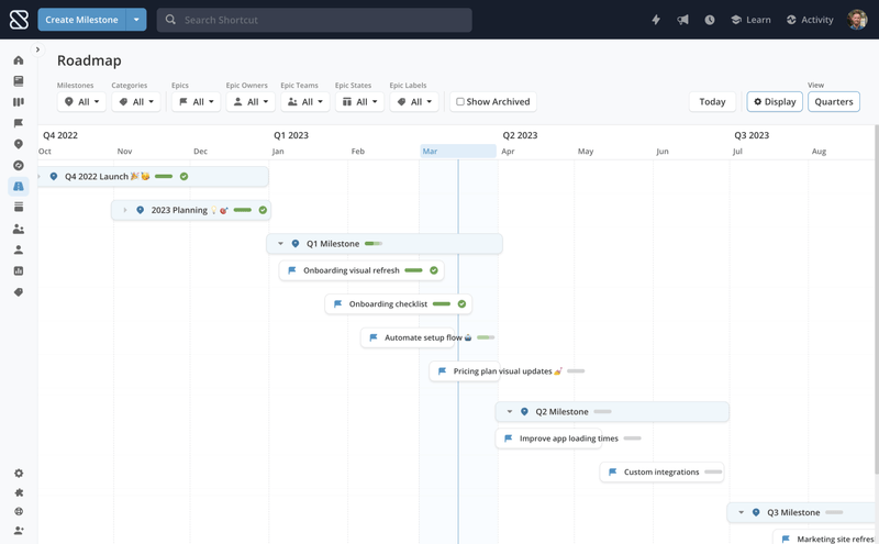 Shortcut Roadmap - Shortcut