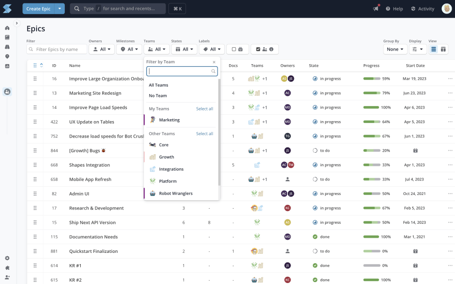 Shortcut Teams - Shortcut