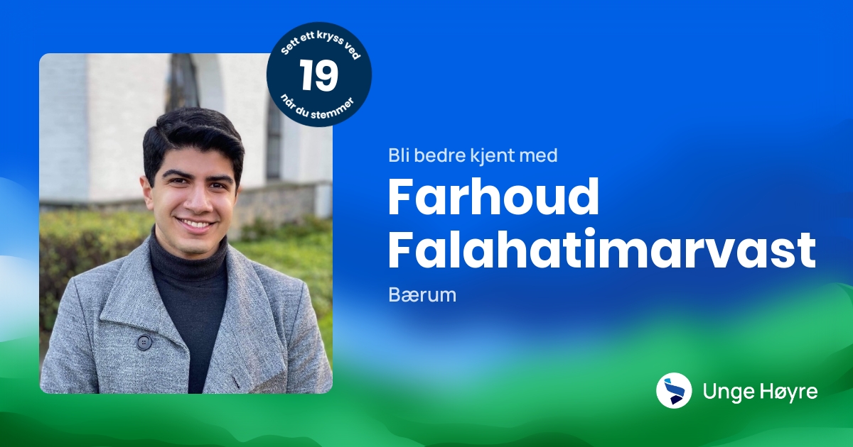 Bli kjent med Farhoud Falahatimarvast (24) - Valg 2023