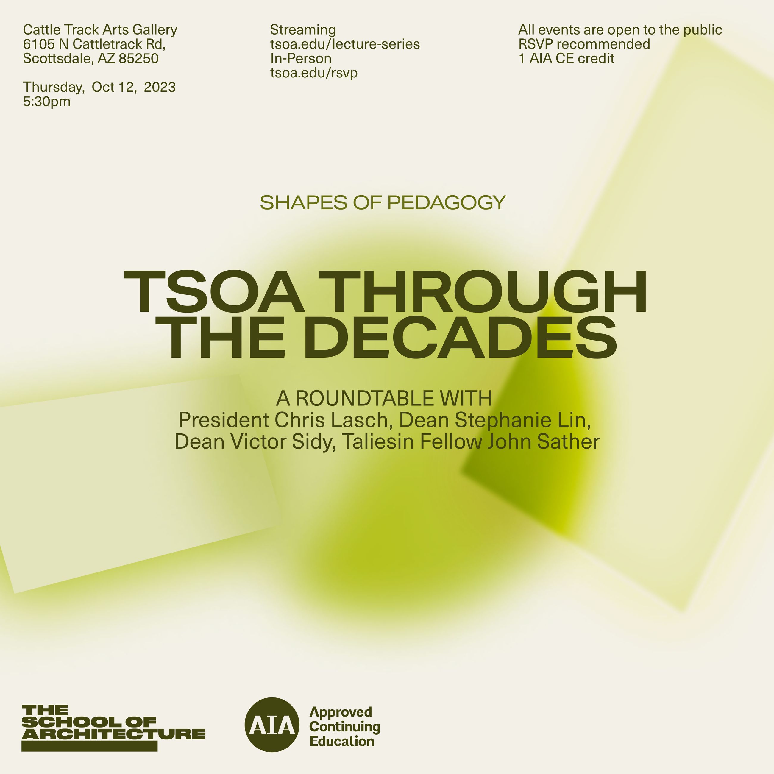 TSOA / Lecture Series