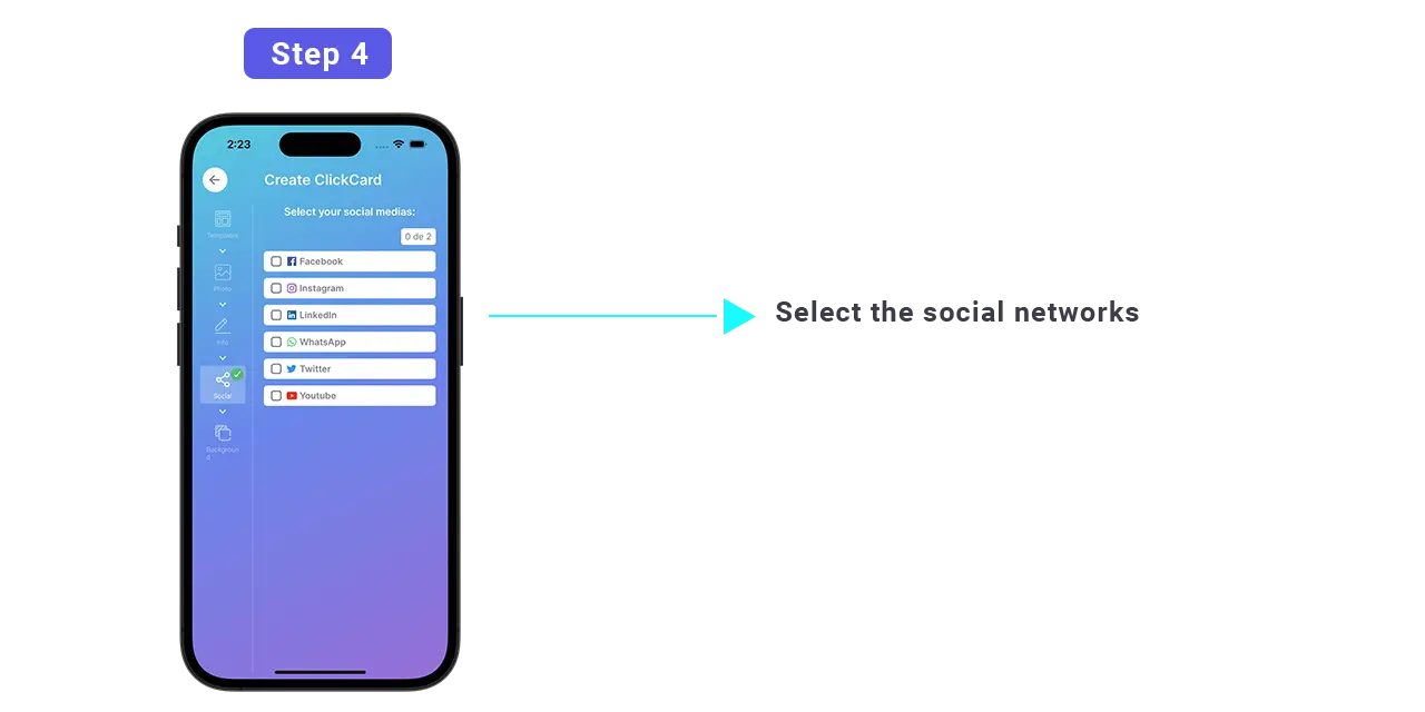 How to create free digital business card - ClickCard
