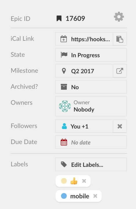 Labels for Epics and Milestones! | Shortcut Blog