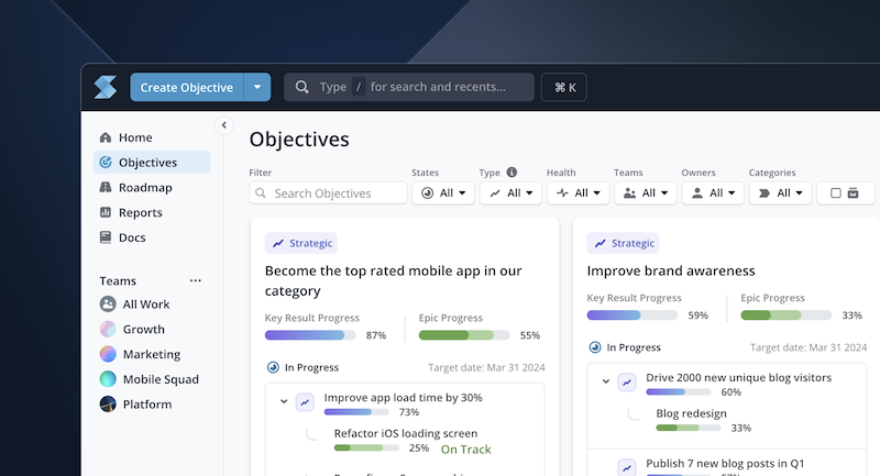 Align your team's work with your company's goals with our latest ...