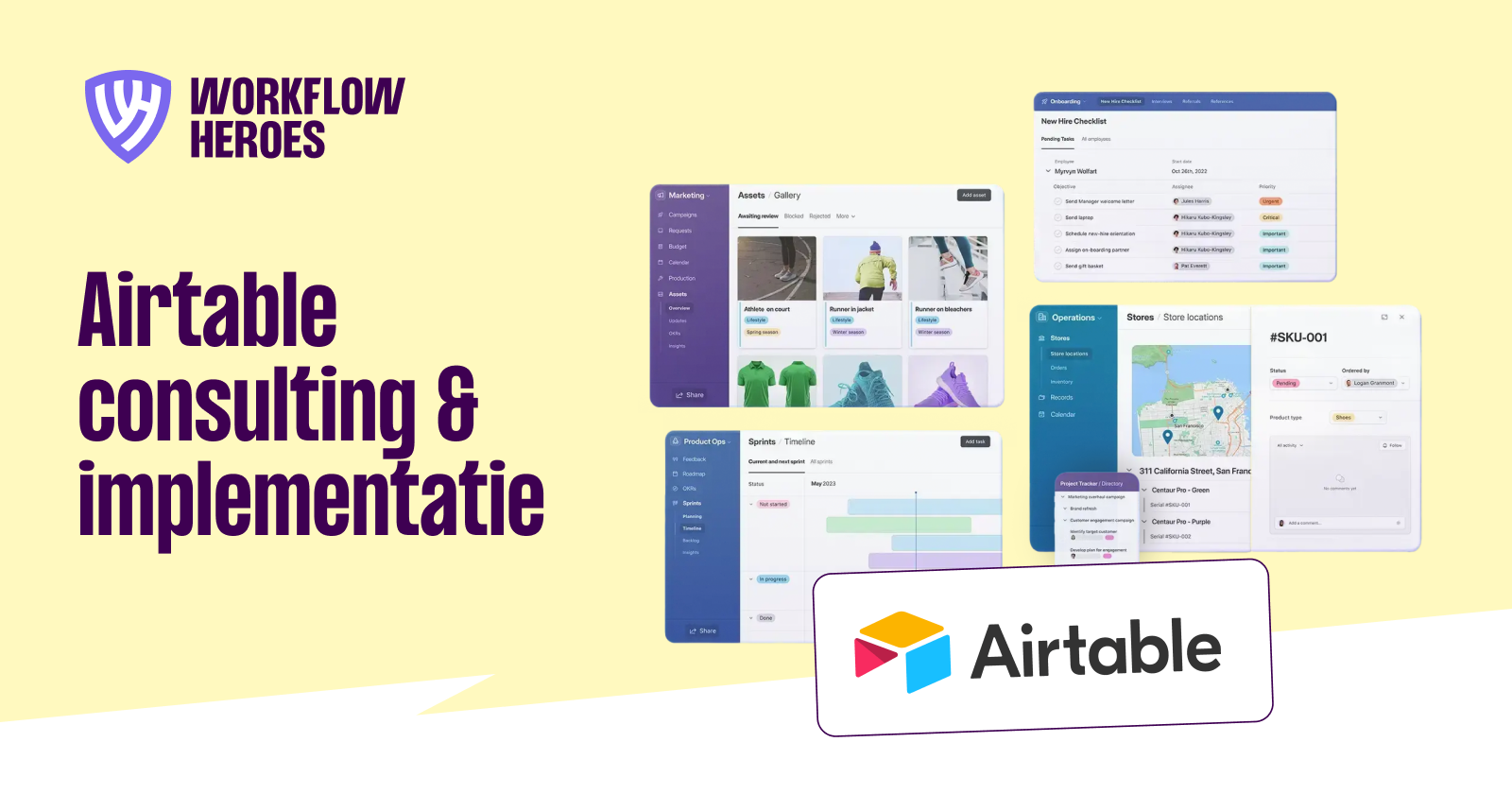 Airtable consulting & implementatie - Workflow Heroes