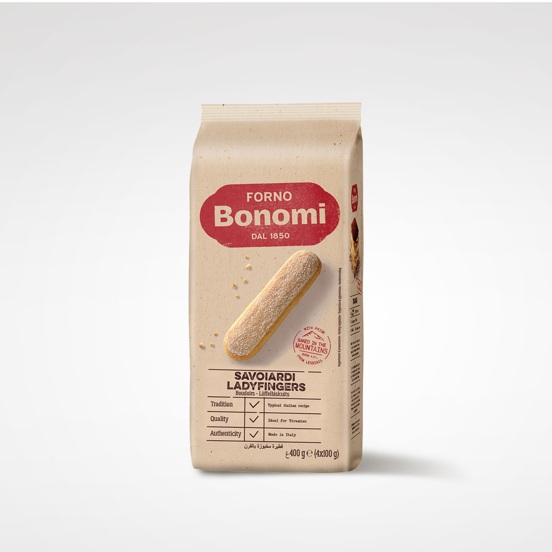 Bonomi Savoiardi biscuits - Bonta Italia