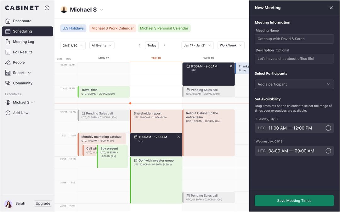 Cabinet: Scheduling Automation Tool