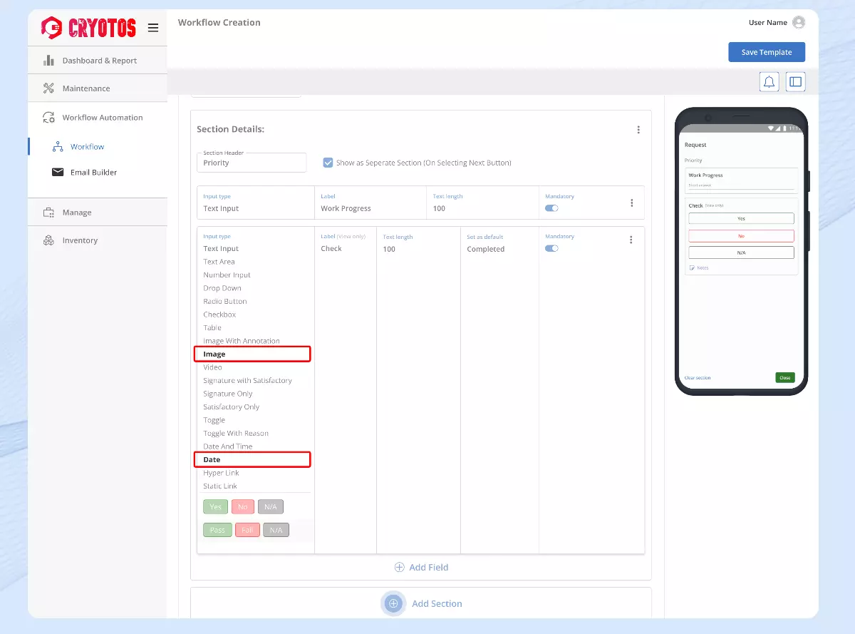 Cryotos CMMS Product Updates | March – April 2023