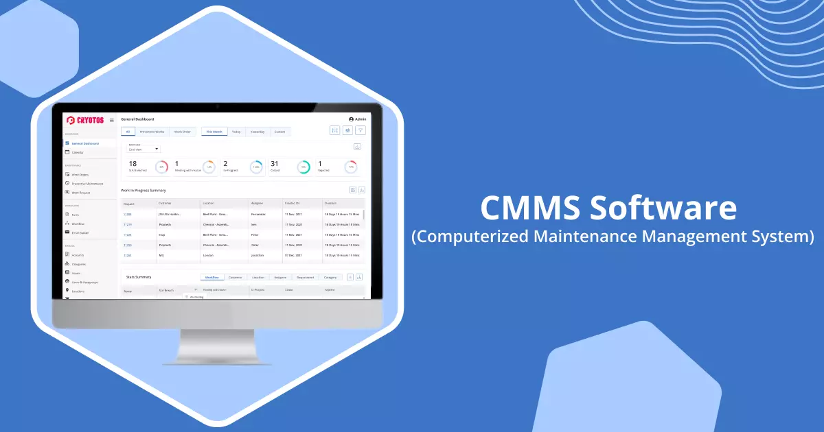 CMMS Software for Efficient Maintenance Management | Cryotos