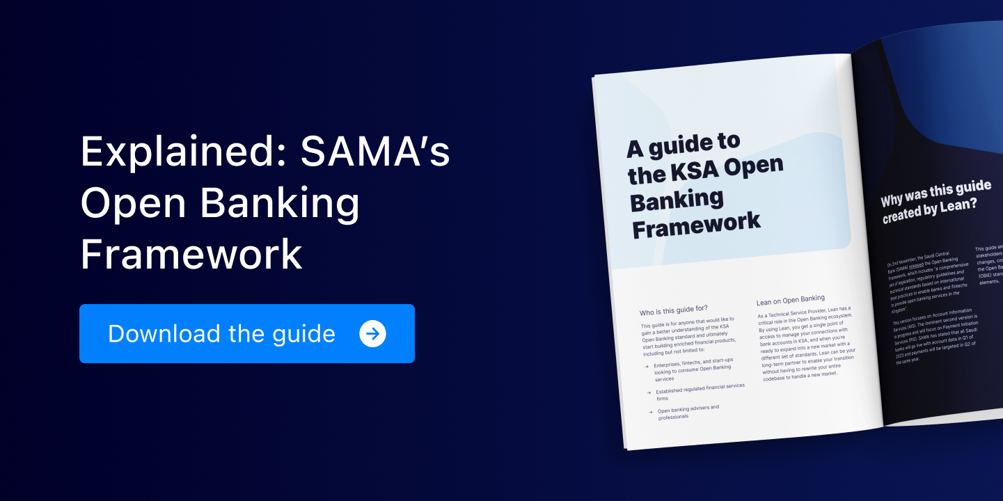 Your guide to Open Banking in KSA - Lean Tech